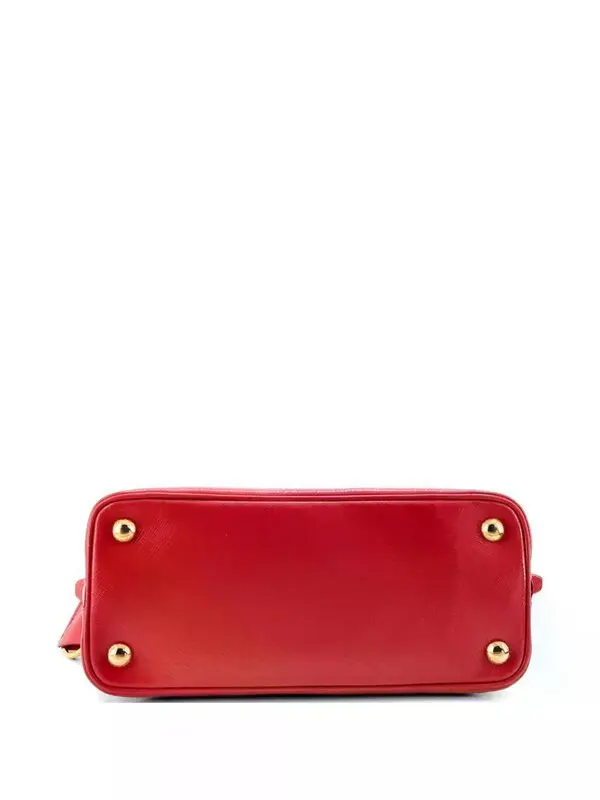 Prada Promenade Bag Vernice Saffiano Leather Small Satchel - Pink