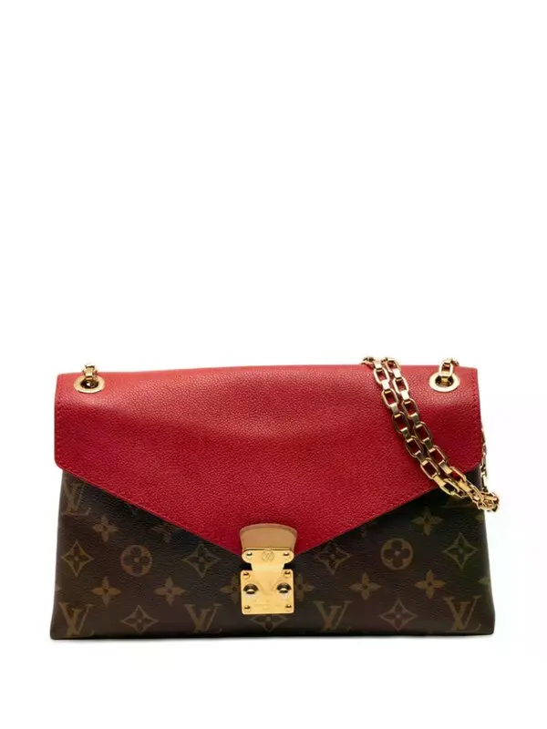 LOUIS VUITTON 2015 Monogram Pallas Chain Shoulder Bag - Brown