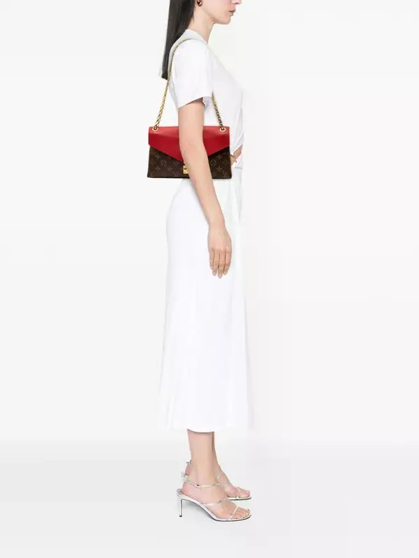 LOUIS VUITTON 2015 Monogram Pallas Chain Shoulder Bag - Brown