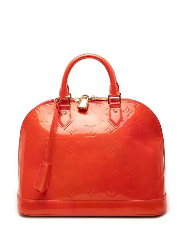 LOUIS VUITTON 2012 Monogram Vernis Alma Pm Satchel - Orange