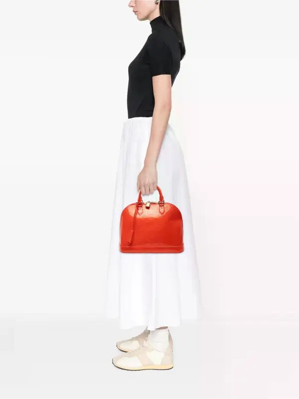 LOUIS VUITTON 2012 Monogram Vernis Alma Pm Satchel - Orange