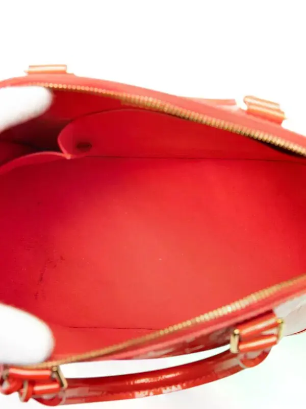LOUIS VUITTON 2012 Monogram Vernis Alma Pm Satchel - Orange