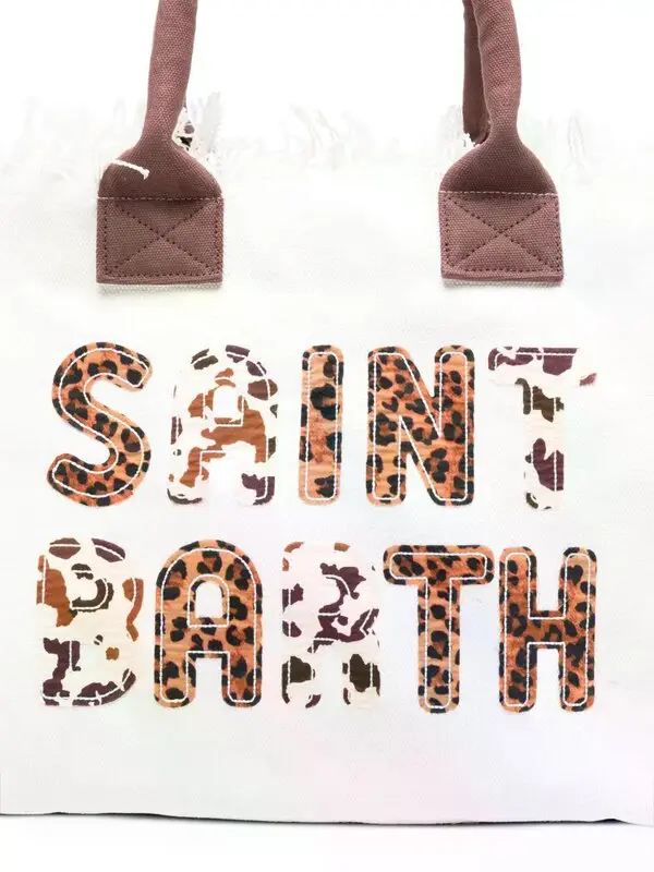 MC2 SAINT BARTH Vanity Fringed Tote - White