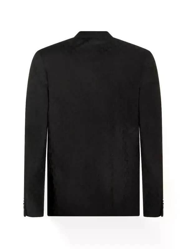 Gucci Single-breasted Gg Wool Blazer