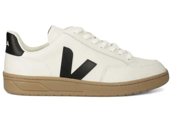 VEJA V12 Leather - Extra White/black/dune