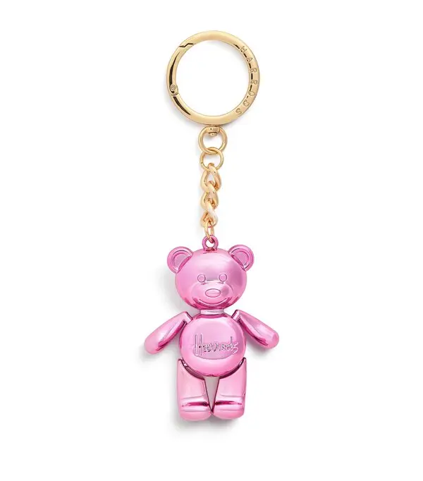 Harrods Jointed Bear Keyring - Pink
