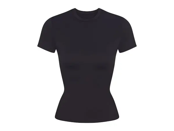 Nike X Skims Matte Padded Baby Tee - Obsidian