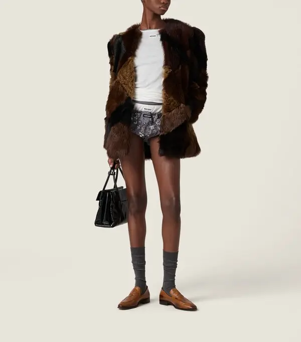 Miu Miu Embellished Cotton-blend Briefs