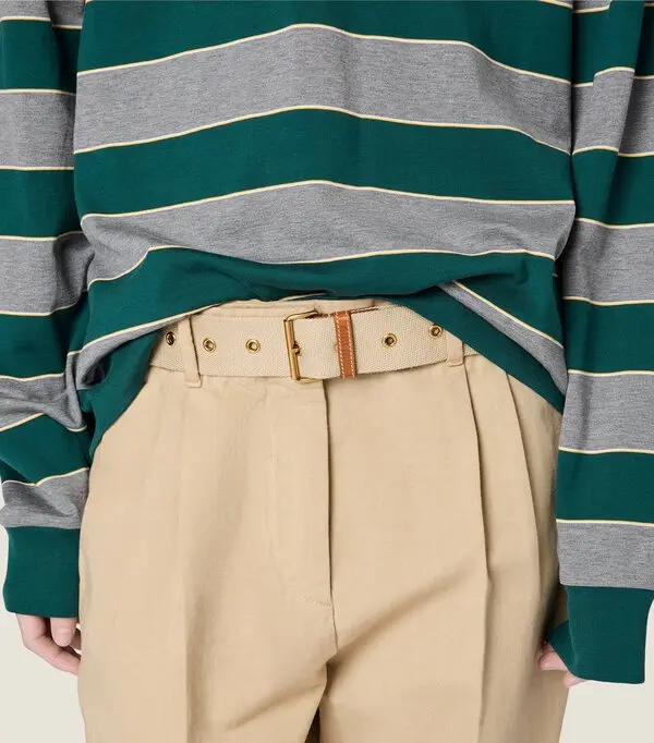 Miu Miu Cotton Striped Sweatshirt
