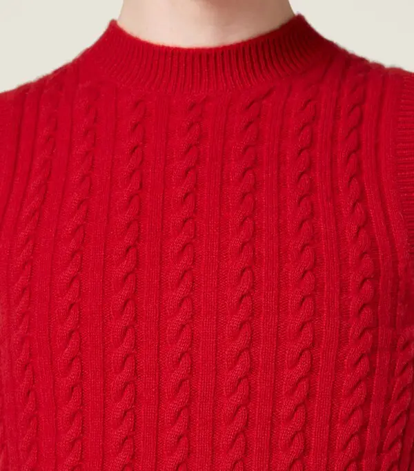 Miu Miu Cashmere Cable-knit Vest