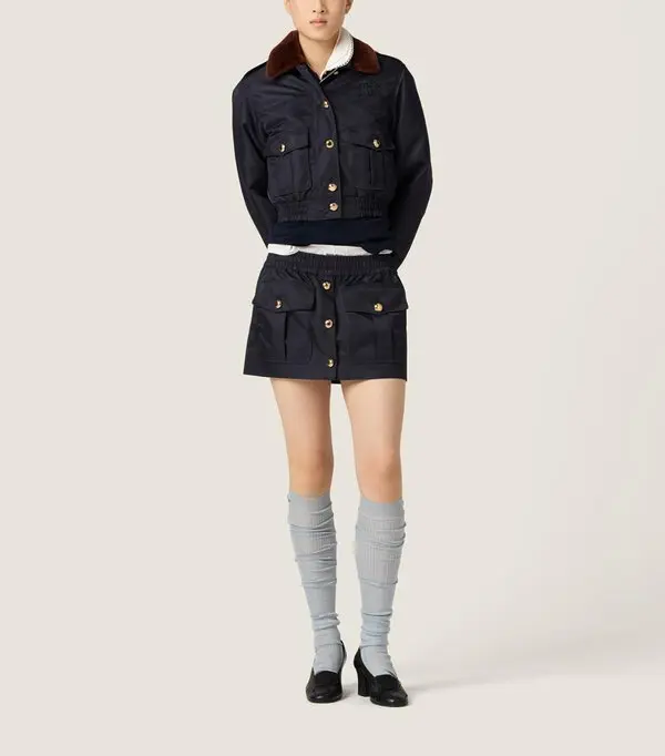 Miu Miu Technical Mini Skirt