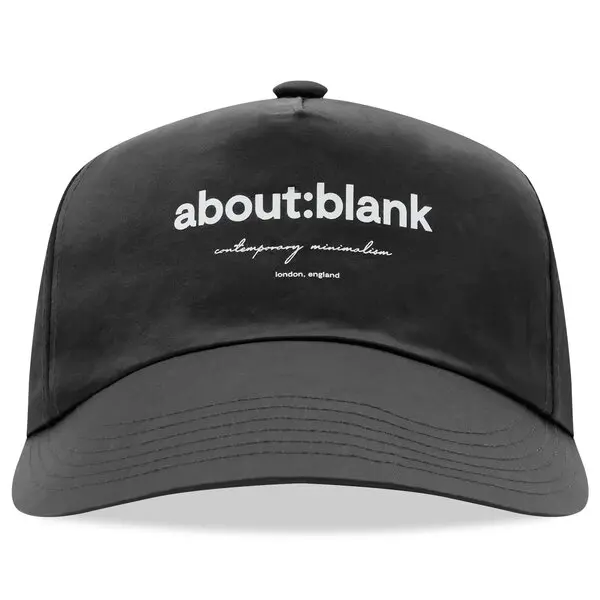 ABOUT:BLANK Box Logo Cap - Black/ecru