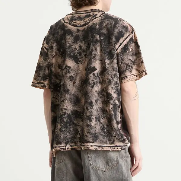 Acne Studios Cave Print T-shirt - Black/rust Brown