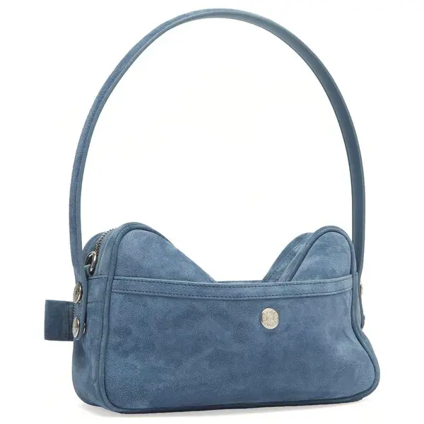 Acne Studios Camero Party Suede Bag - Denim Blue