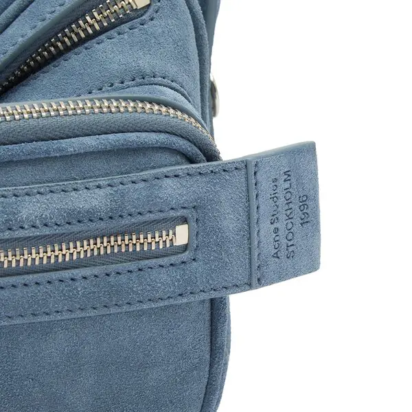 Acne Studios Camero Party Suede Bag - Denim Blue
