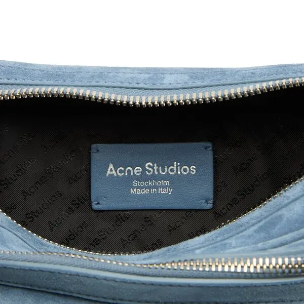 Acne Studios Camero Party Suede Bag - Denim Blue