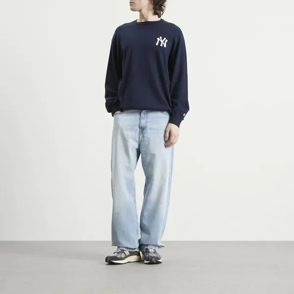 New Era Mlb New York Yankees Crewneck Jumper - Navy