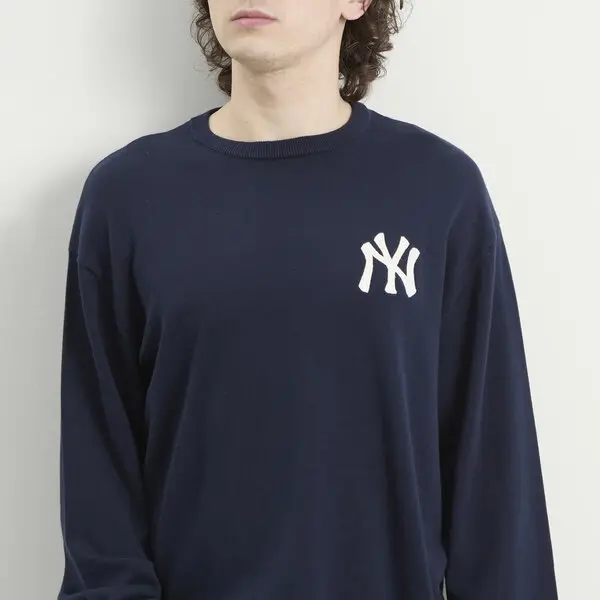 New Era Mlb New York Yankees Crewneck Jumper - Navy