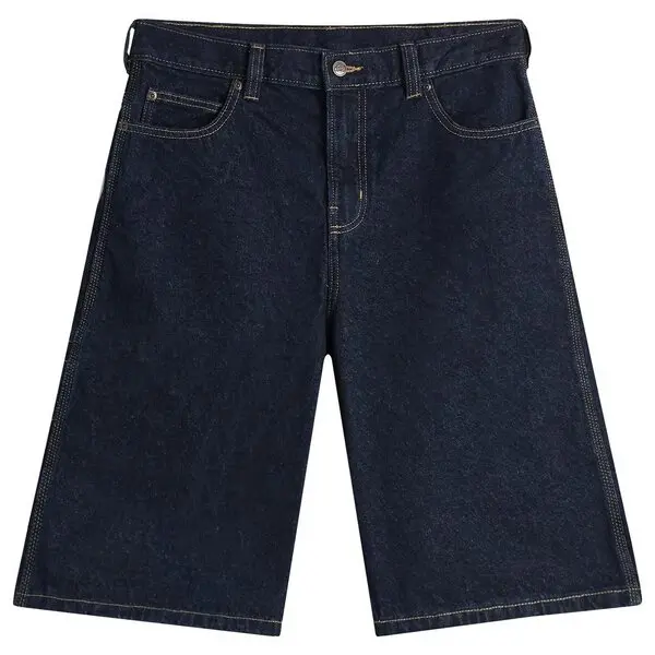 Dickies 958 Loose Denim Shorts - Blue Rinsed
