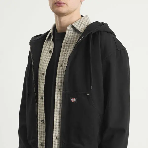 Dickies Unlined Canvas Hooded Bomber Jacket