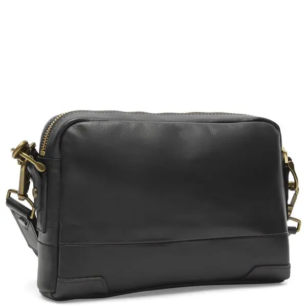 MASTER-PIECE CO Gloss Leather Small Shoulder Bag - Black