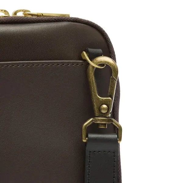 MASTER-PIECE CO Gloss Leather Shoulder Bag - Brown
