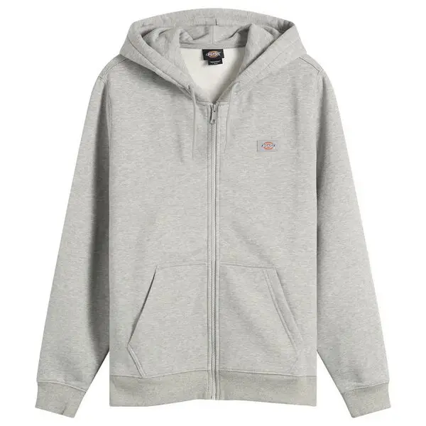 Dickies Oakport Zip Hoodie - Heather Grey