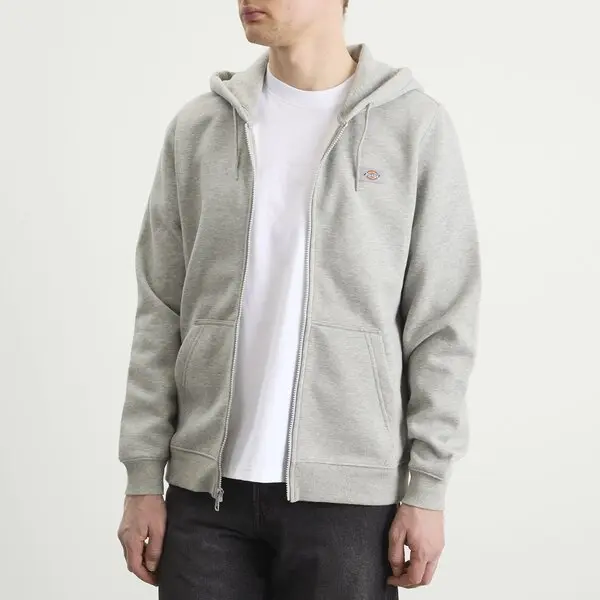 Dickies Oakport Zip Hoodie - Heather Grey