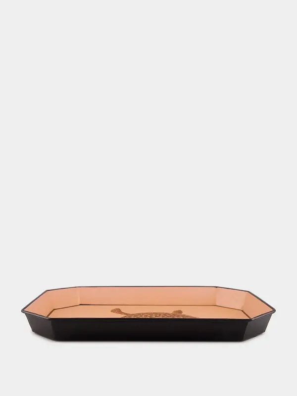 LES-OTTOMANS Handpainted Turtle Tray - Pink