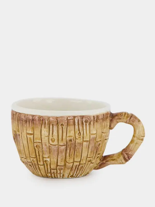 LES-OTTOMANS Bamboo Ceramic Coffee Cup