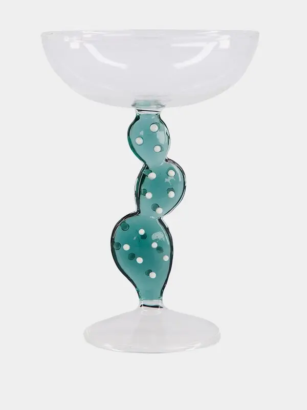 ICHENDORF MILANO Cactus Champagne Glass - Blue