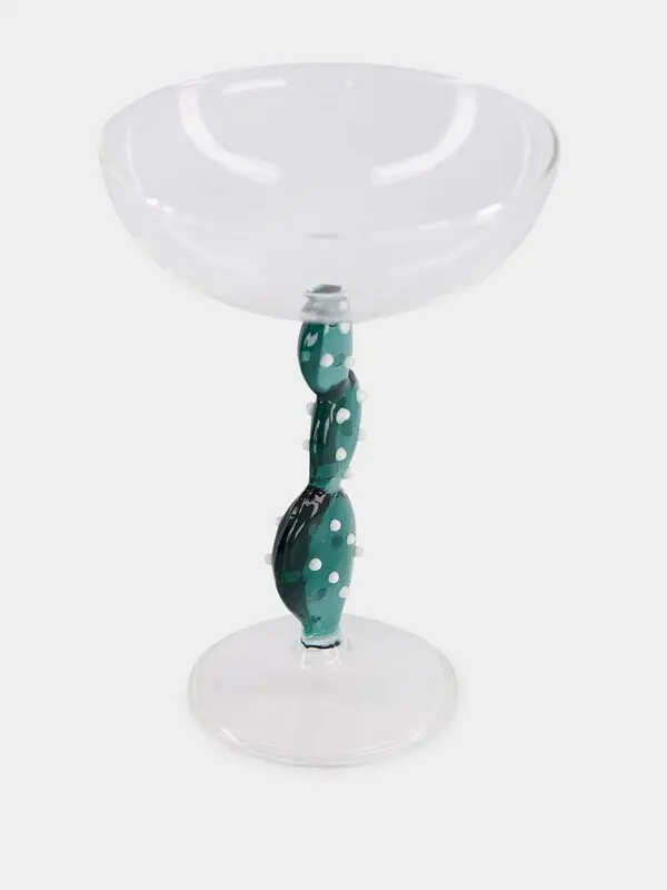 ICHENDORF MILANO Cactus Champagne Glass - Blue