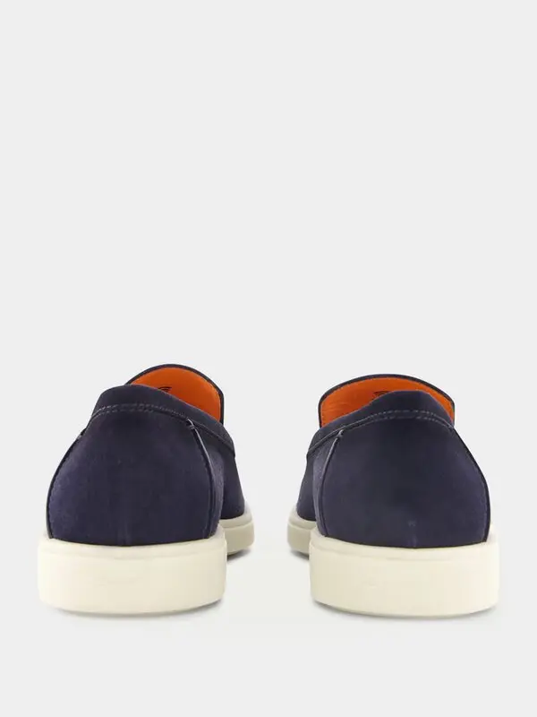 Santoni Leather Loafers - Blue