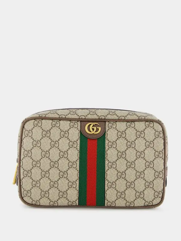 Gucci Gg Savoy Toiletry Case - Beige