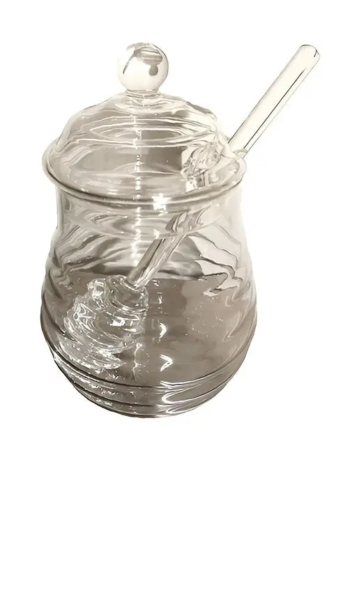 HUEGAH HOME Miel Honey Pot & Dipper