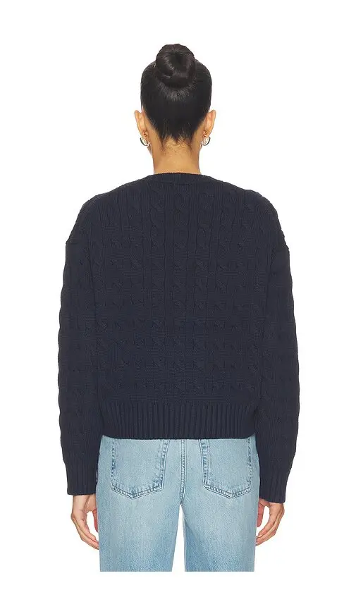 Polo Ralph Lauren Cotton Cable Knit Crewneck Sweater - Navy