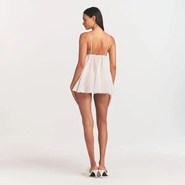 SKIMS Babydoll Slip Dress - Ivory