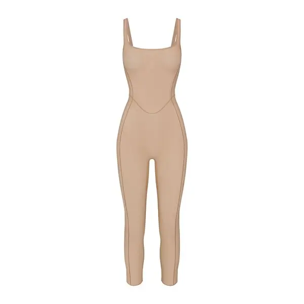 SKIMS Power Mesh Cropped Catsuit - Clay