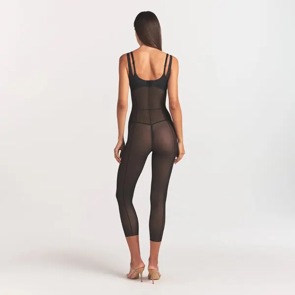 SKIMS Power Mesh Shapewear Catsuit - Onyx