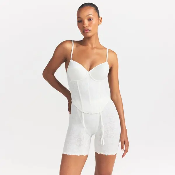 SKIMS Lace Demi Corset - Ivory