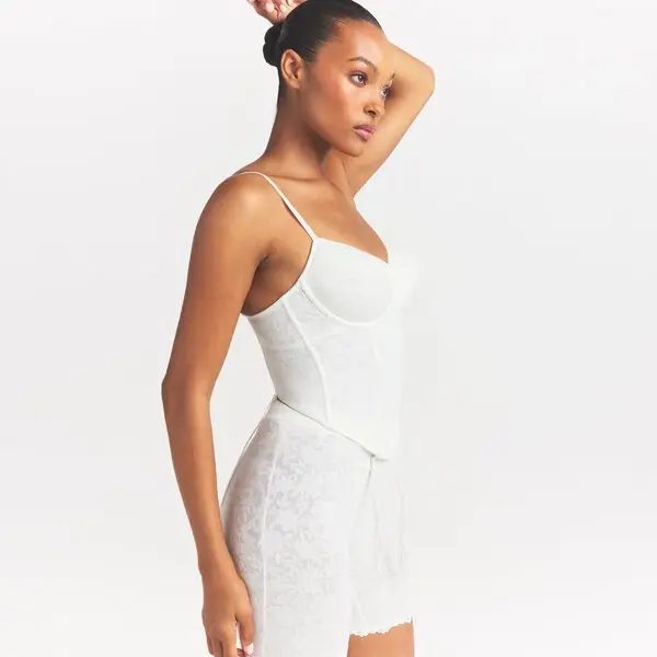 SKIMS Lace Demi Corset - Ivory