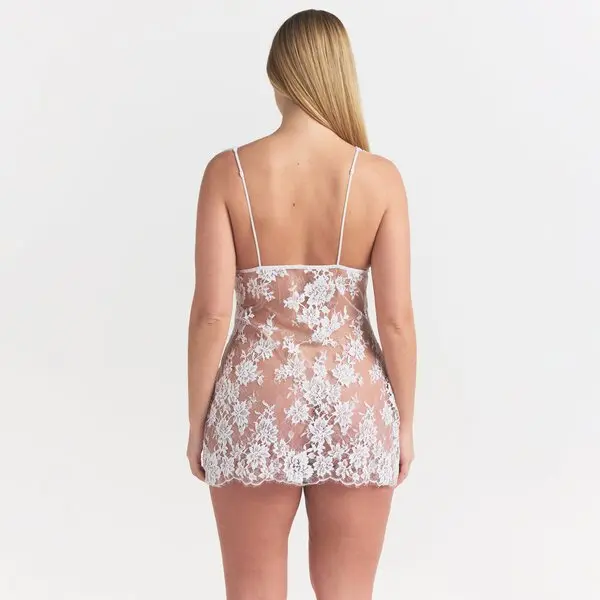 SKIMS Lace Mini Slip Dress