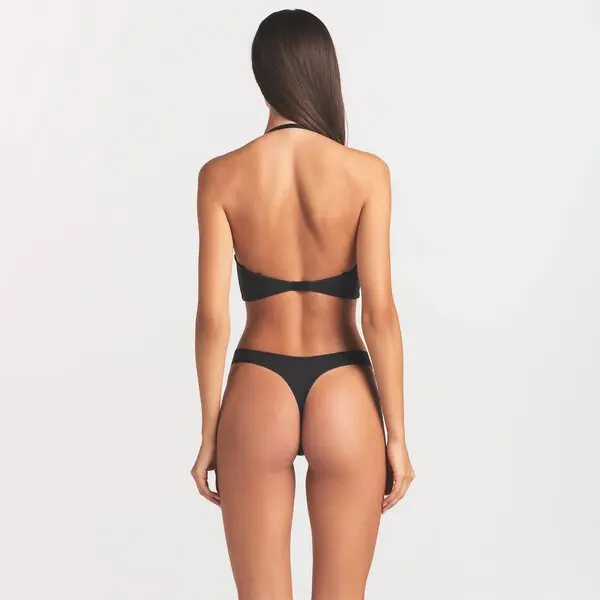 SKIMS Low Back Longline Bra | Black | | Fits Everybody - Onyx