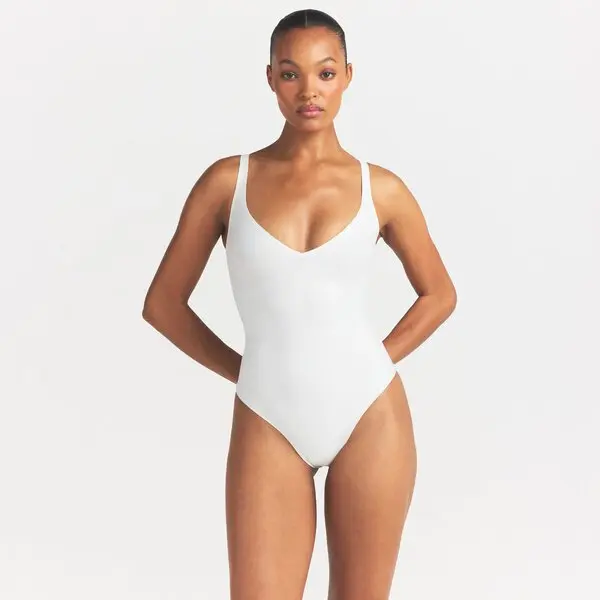 SKIMS Unlined Plunge Thong Bodysuit