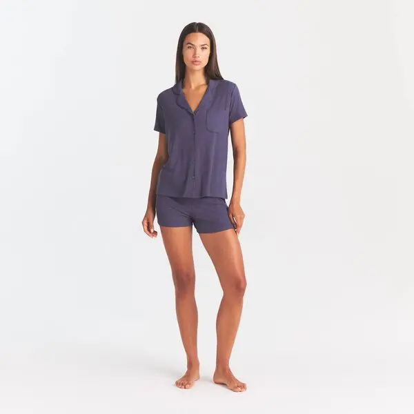 SKIMS Short Pajama Set | Blue | | Soft Lounge