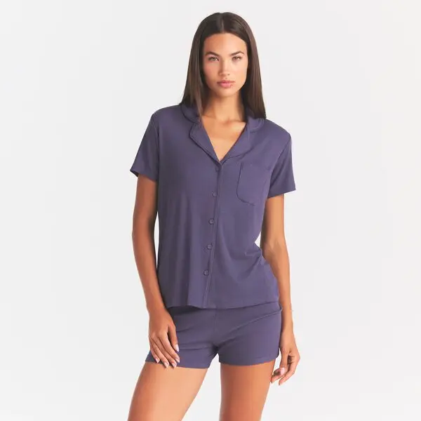 SKIMS Short Pajama Set | Blue | | Soft Lounge