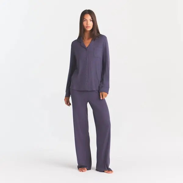 SKIMS Pajama Set | Blue | | Soft Lounge - Sleet