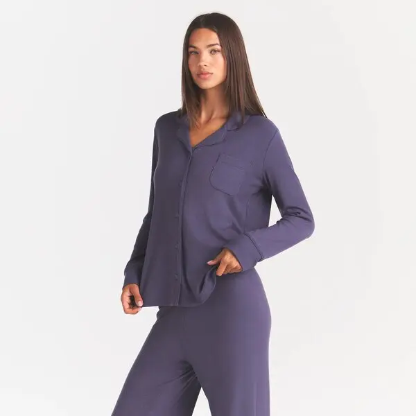 SKIMS Pajama Set | Blue | | Soft Lounge - Sleet