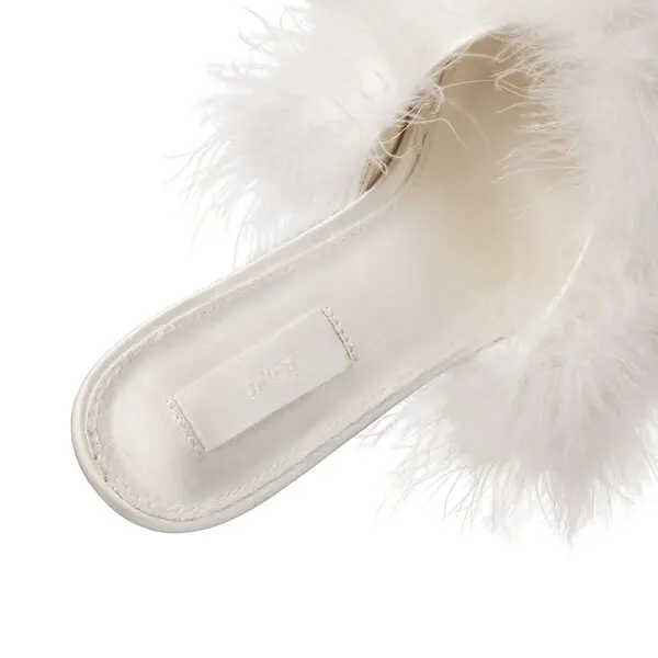 SKIMS Feather Kitten Heel - Ivory