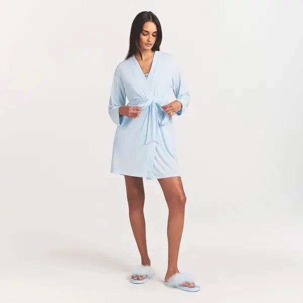 SKIMS Robe | Blue | | Soft Lounge - Baby Blue
